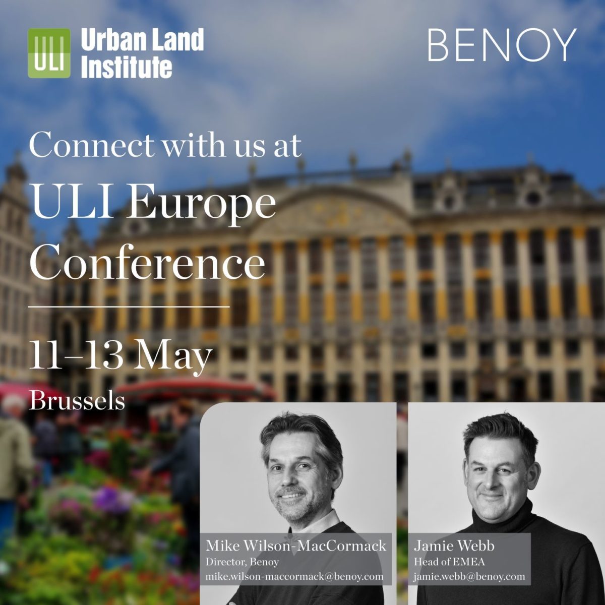 Benoy to attend ULI Europe Conference, 11-15 May | News