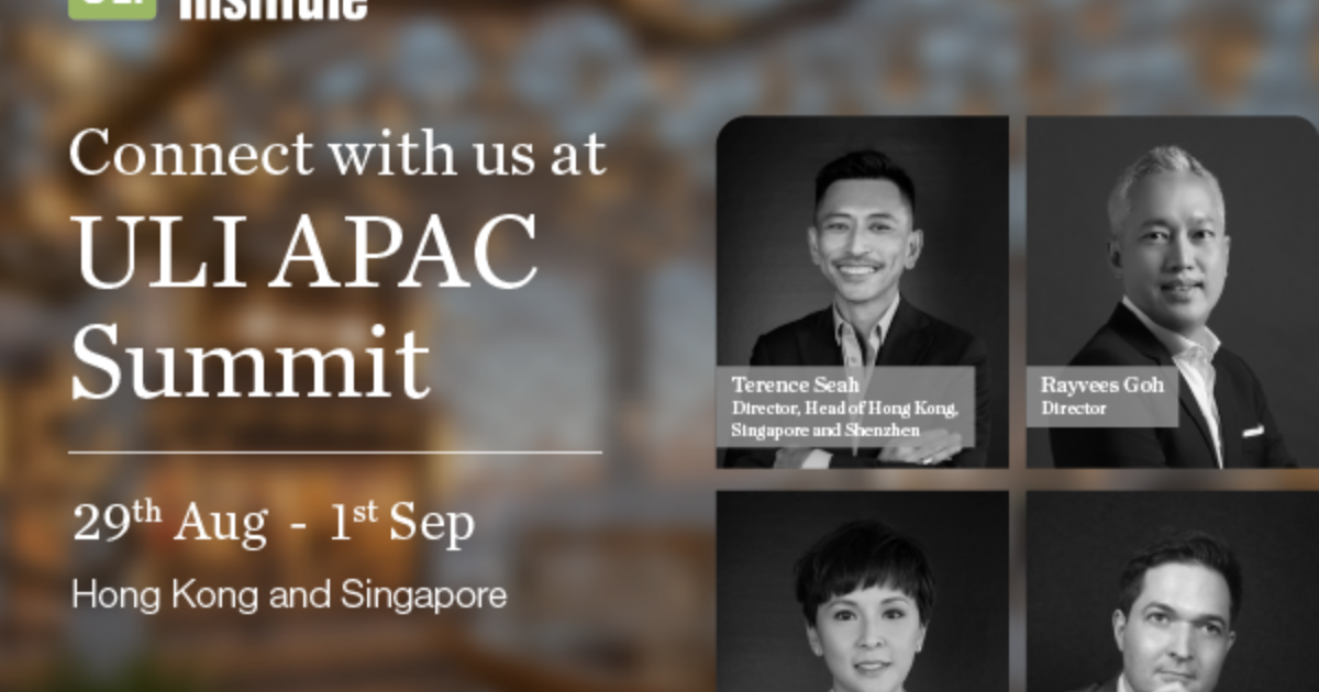 Connect with us at the 2022 ULI APAC Summit in Hong Kong and Singapore | News