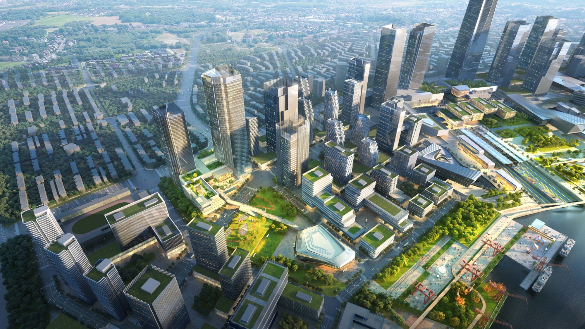 Benoy新作：“数字金滩·时尚云岸” —— 上海金滩区域功能策划及城市概念设计方案 | 新闻