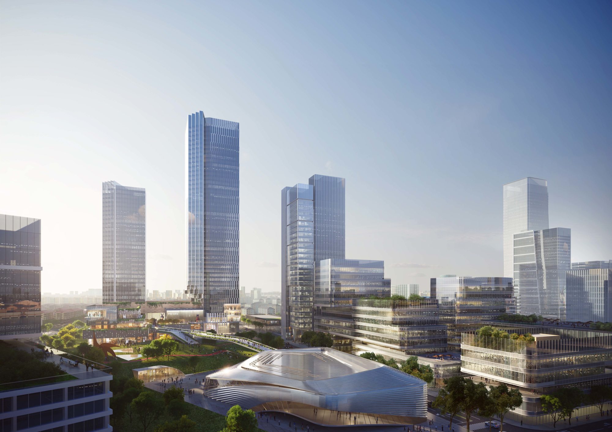 Benoy New Project: Golden Bund, A Fashionable Riverbank in the Cloud ...