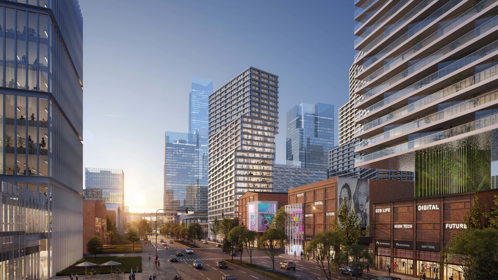 Benoy New Project: Golden Bund, A Fashionable Riverbank in the Cloud ...