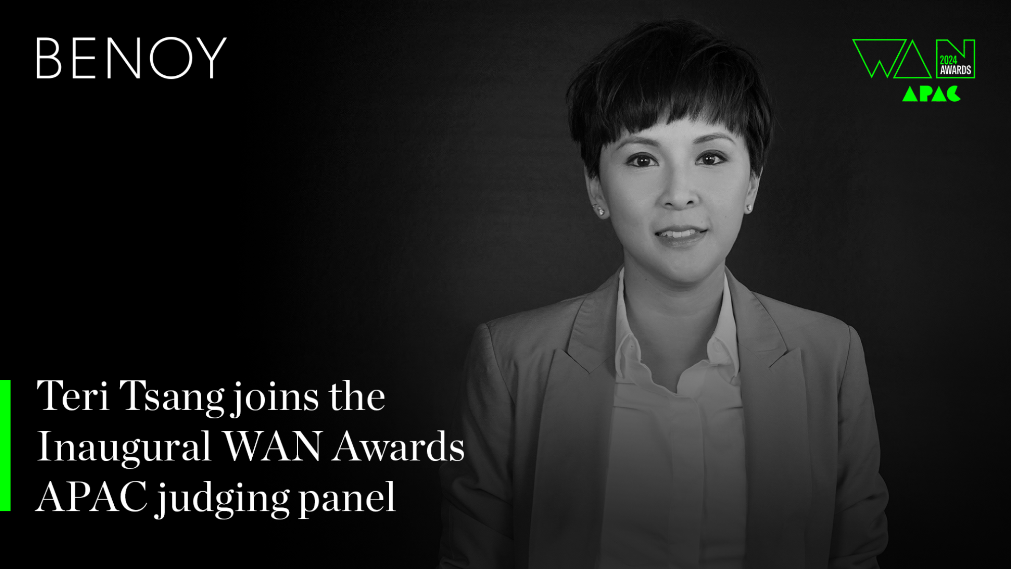 Teri Tsang joins the inaugural WAN Awards APAC judging panel | News