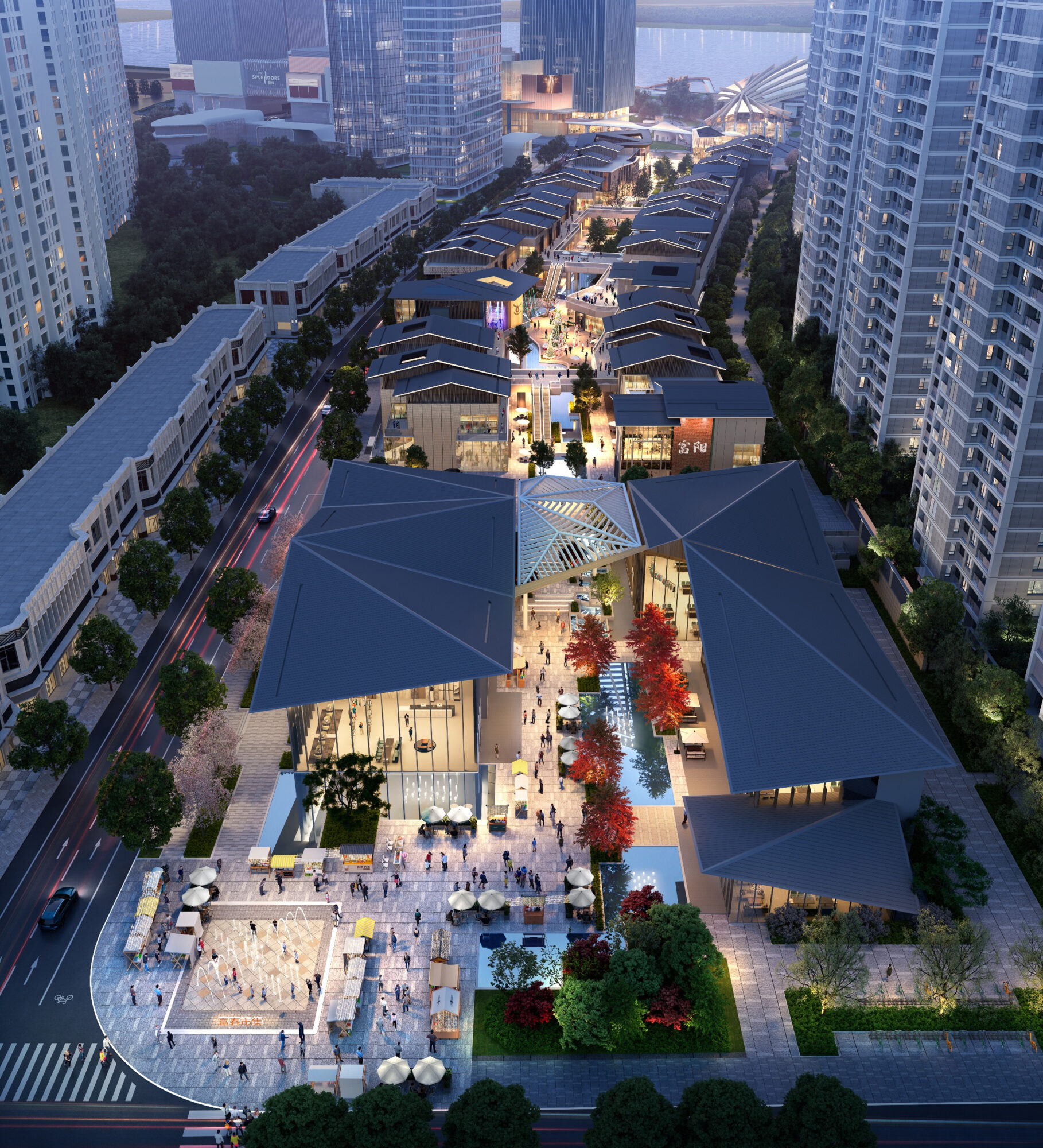 Benoy设计的金茂秦望水街项目方案揭幕 | 新闻