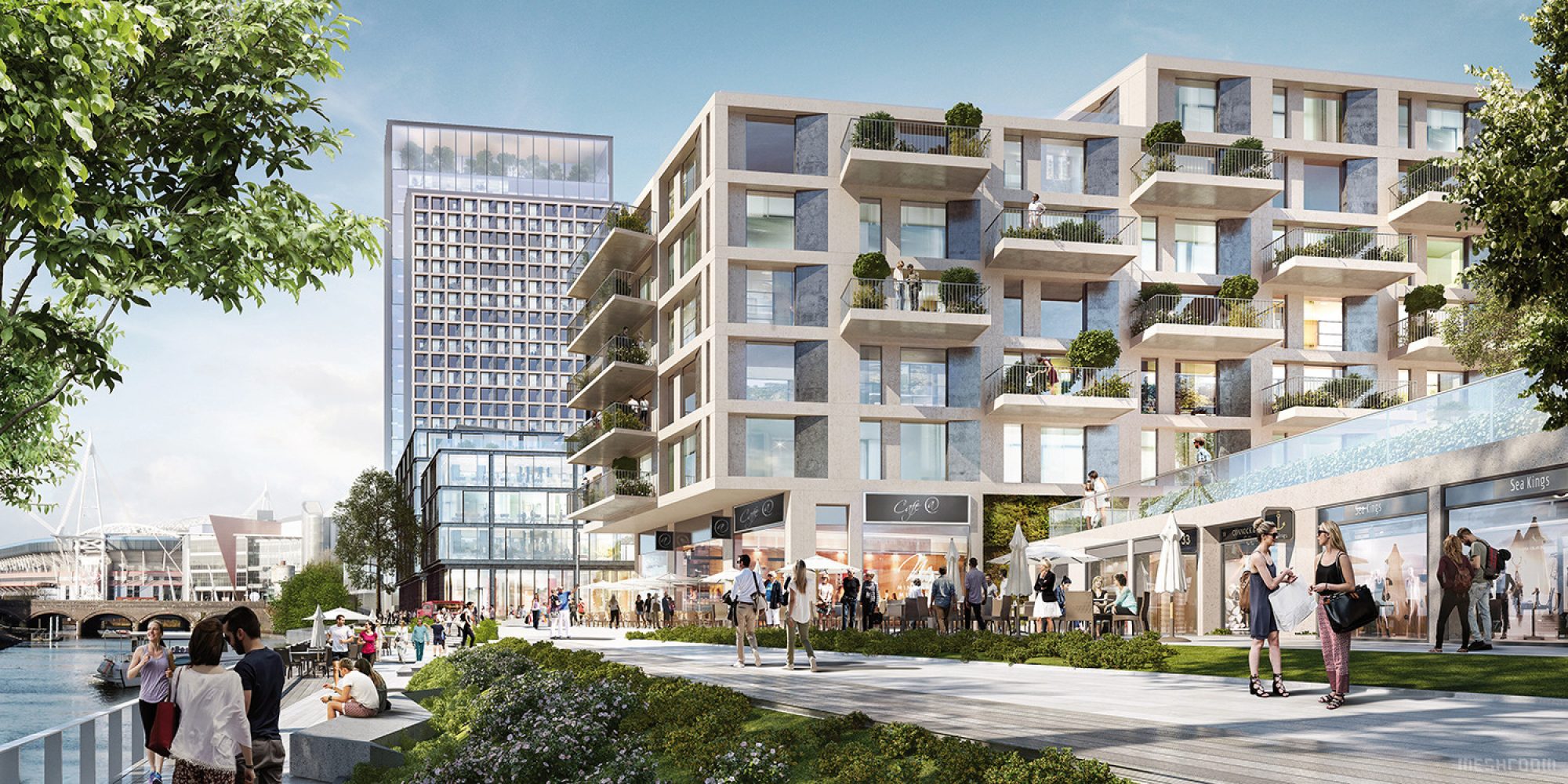 Central Quay, Cardiff, Wales | Our work | Benoy