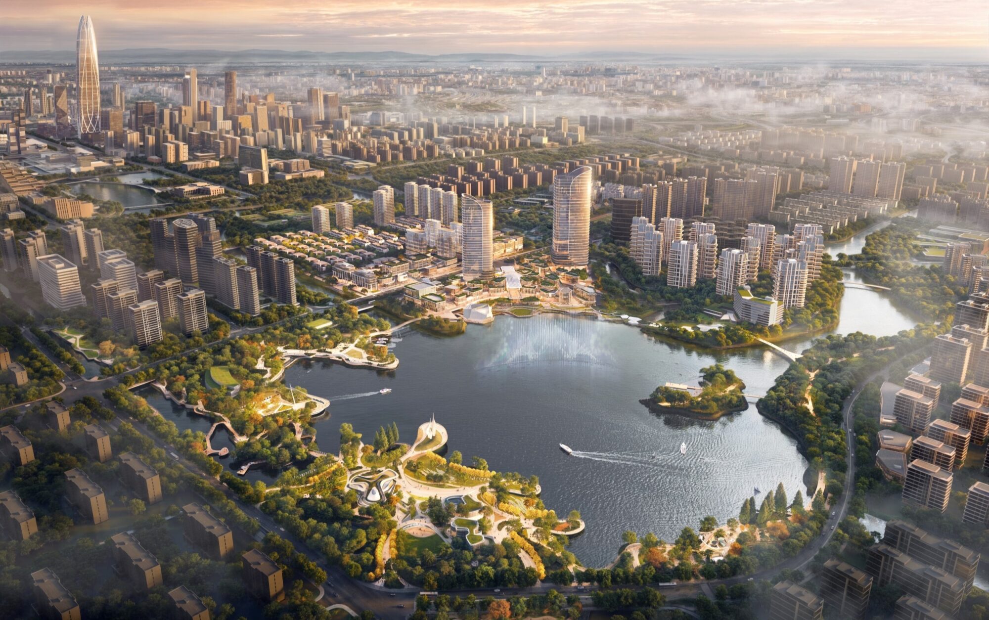 Heart of Minghu Project, Ningbo, China | Our work | Benoy